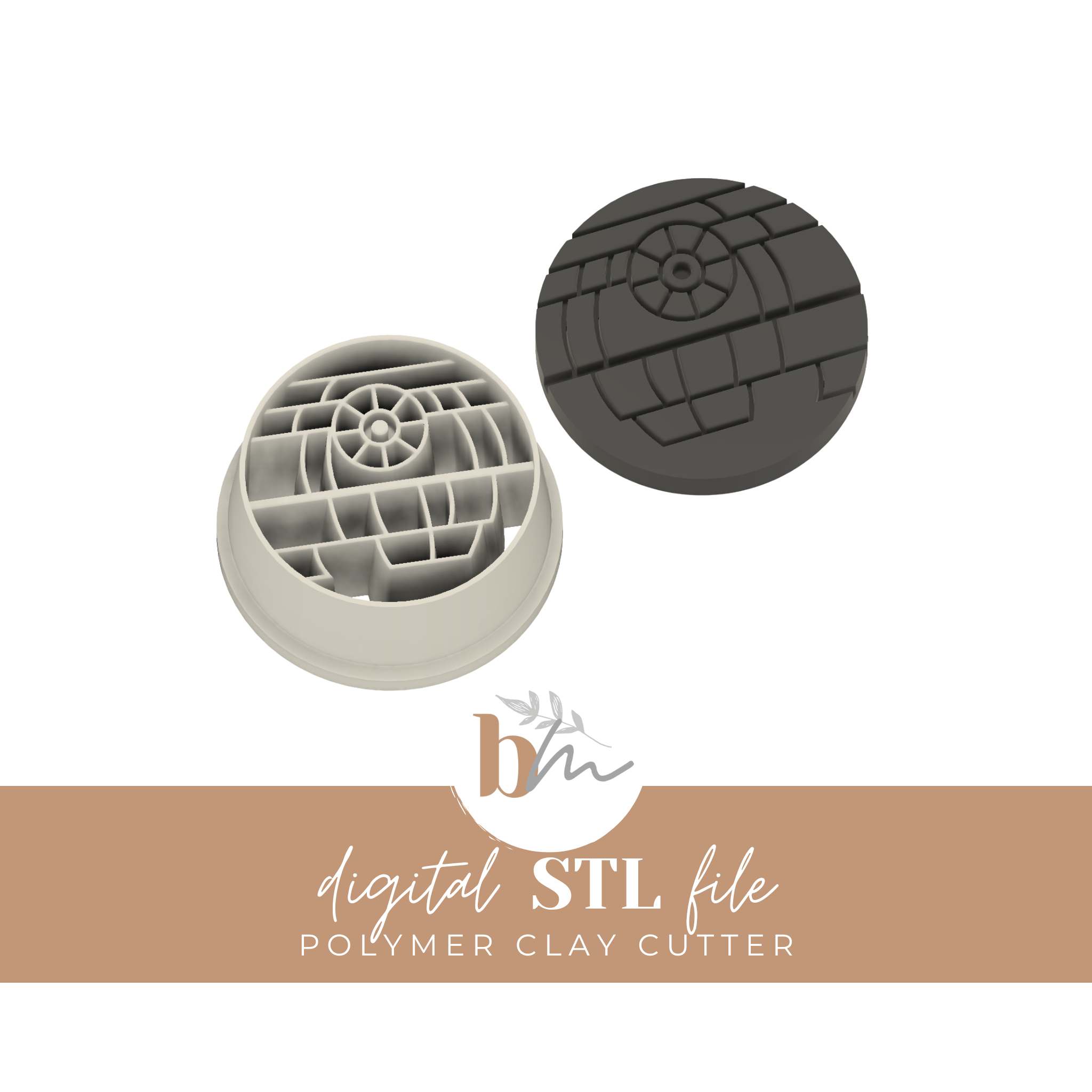Dark Star Killer - 4 Sizes | Digital STL File | Polymer Clay Tools & C ...