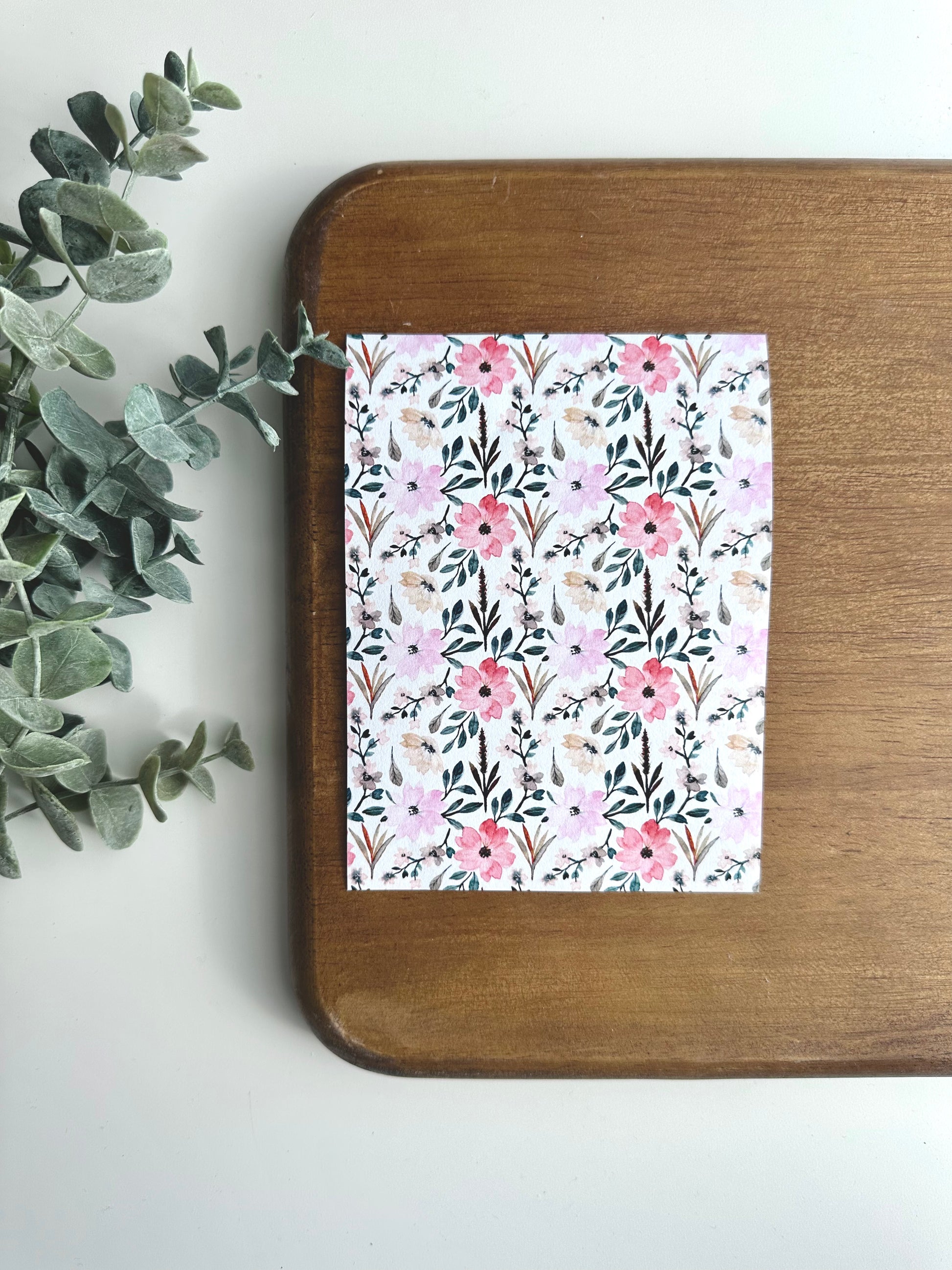 Shades of Pink Watercolor Flowers | FL034 | Image Transfer Paper ...